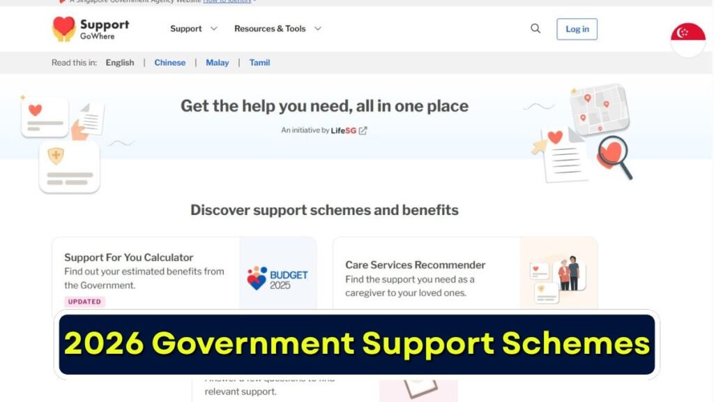 Singapore 2026 Government Support Schemes: GST Voucher, ComCare ...
